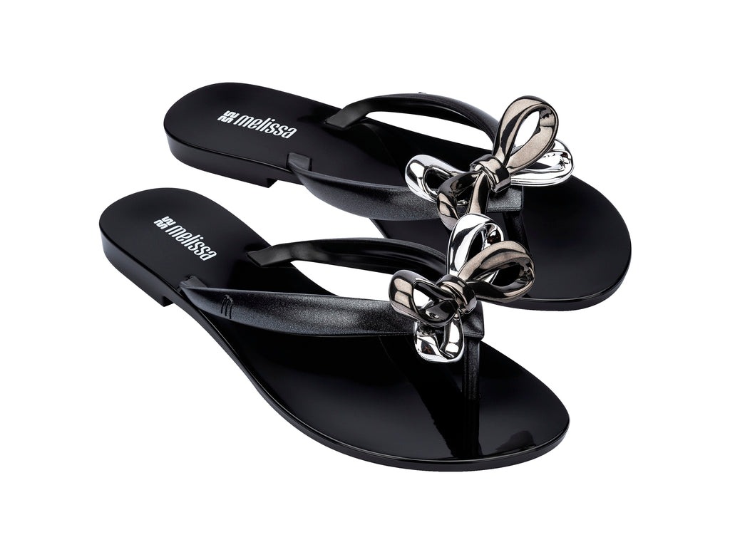 Melissa Harmonic Eclipse AD Black Klapki Damskie Czarne – shopMelissa.pl